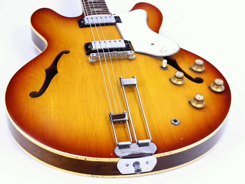 1966 Epiphone Riviera Cherry Sunburst - Gibson-USA Made Vintage Guitar ...