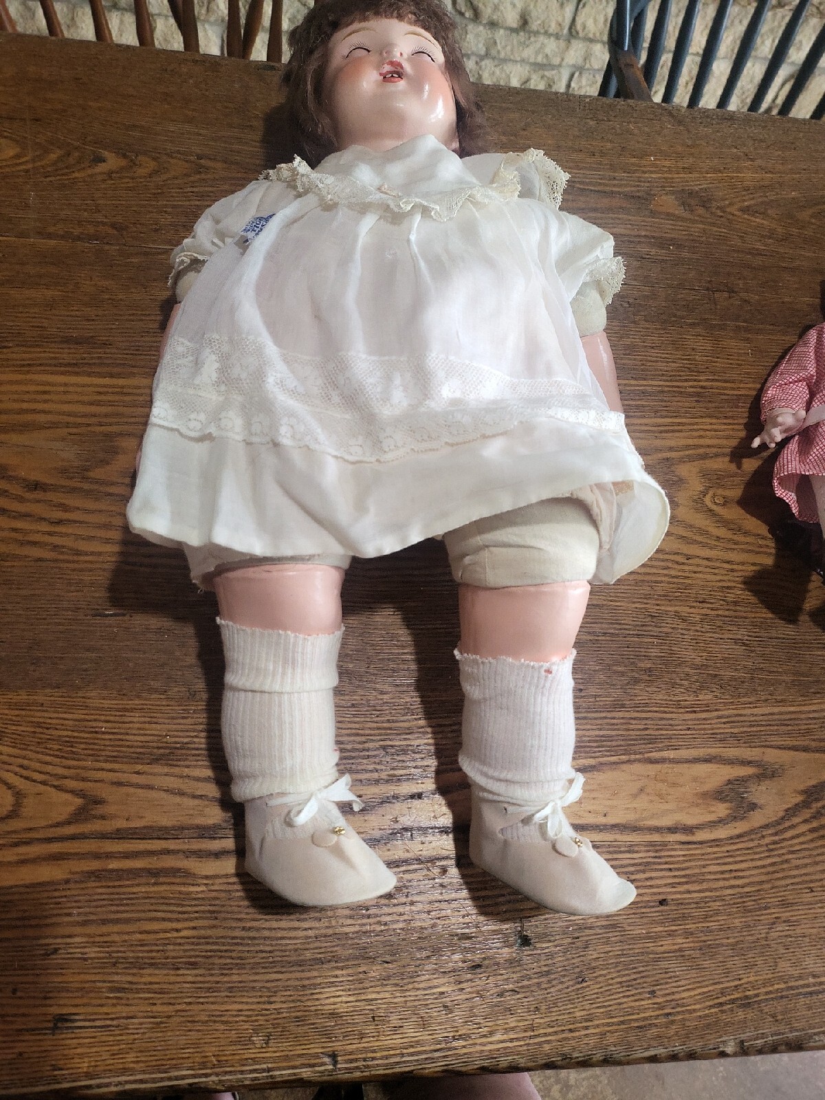 1921 Horsman Composition Mama Doll with Original Tagged Dress 23" | eBay