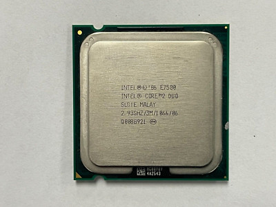 Intel Core 2 Duo E7500 2.93Ghz LGA775 SLB9Z SLGTE Desktop CPU Processor ...