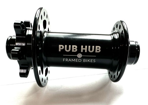 PUB 32h 32 hole 110mm x 15mm 6 Bolt Disc Front Hub Black Bike Sealed ...