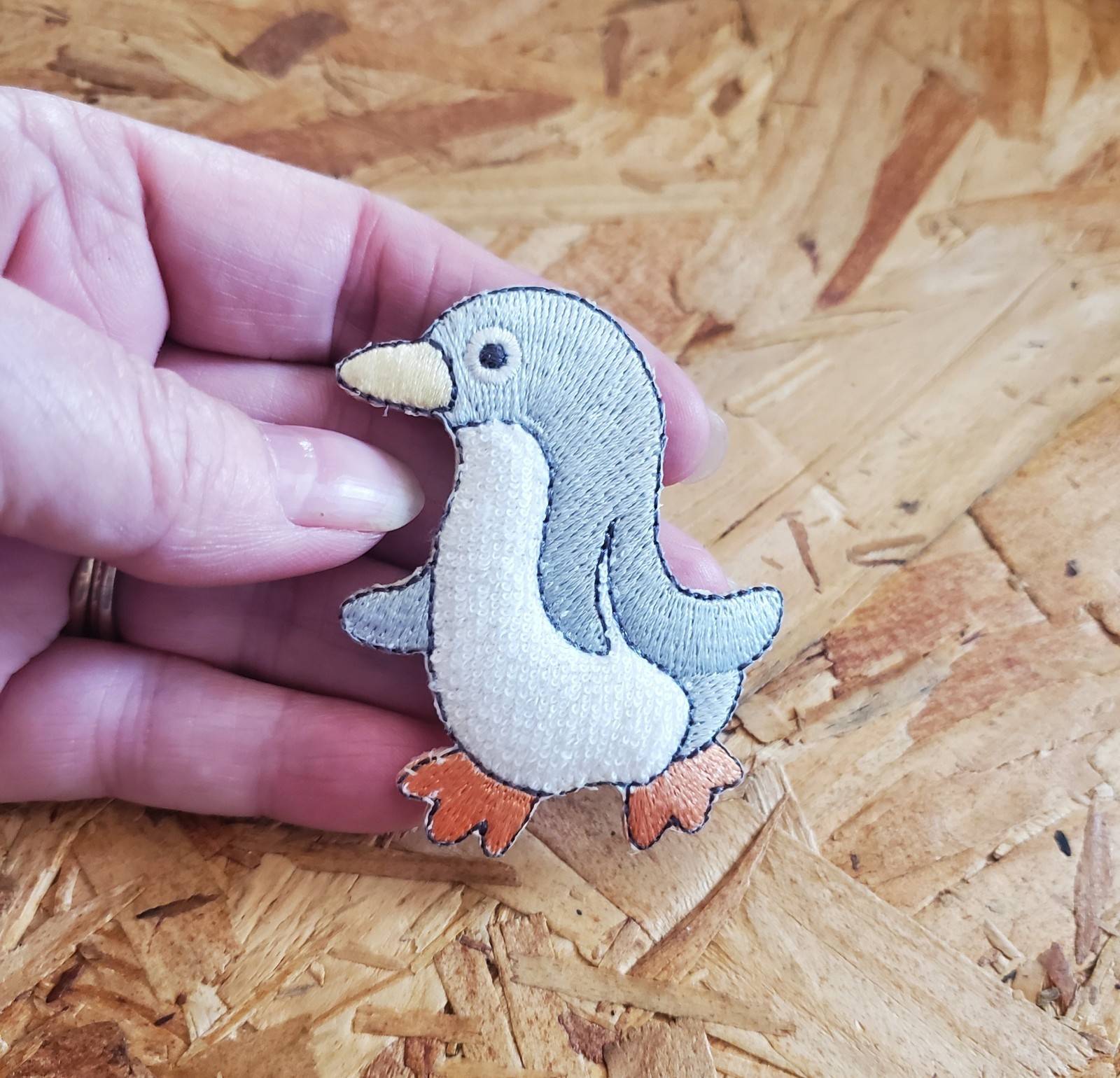 Penguin - Bird - Emperor - Baby - Terry & Embroidered Iron On Applique ...