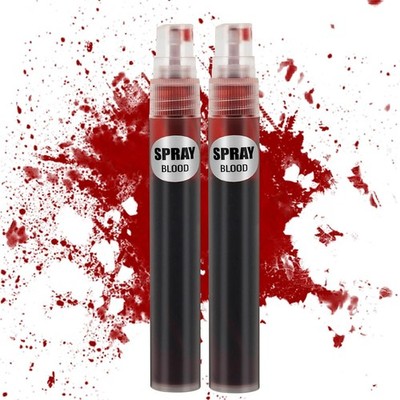Fake Blood Splatter Spray 2PC 0.33 OZ Halloween Vampire Drip Makeup | eBay