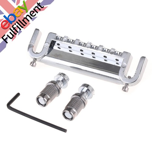 Duarble Zinc Adjustable Wrap Around Bridge Electric Guitar Stop ...