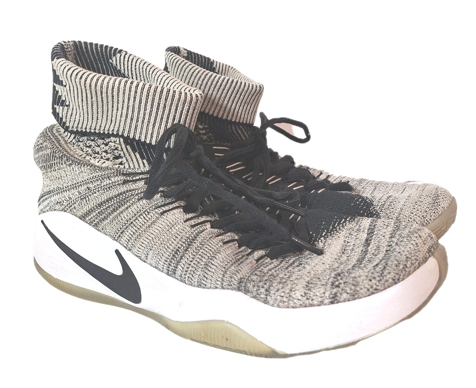 Nike Hyperdunk Flyknit Oreo Black White Men's Basketb… - Gem