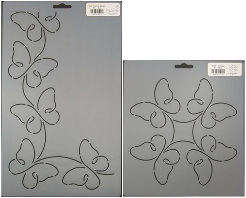 2 Quilting Stencils Butterfy Border & Butterflies Quilt Pattern Block ...