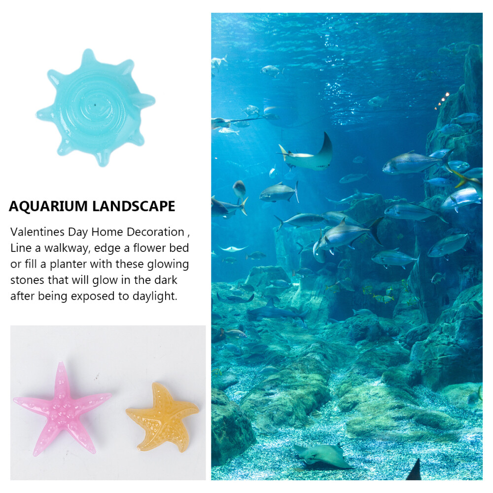 70 Pcs Pebbles Fish Tank Colorful Pebbles Aquarium Rocks Fish Tank ...