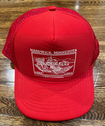 VTG Hardwick Minnesota Trucker Hat Centennial 1892-1992 Nissin Cap | eBay