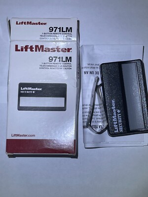 Liftmaster 971LM 390MHz Red Orange Button Remote Control Garage Door ...