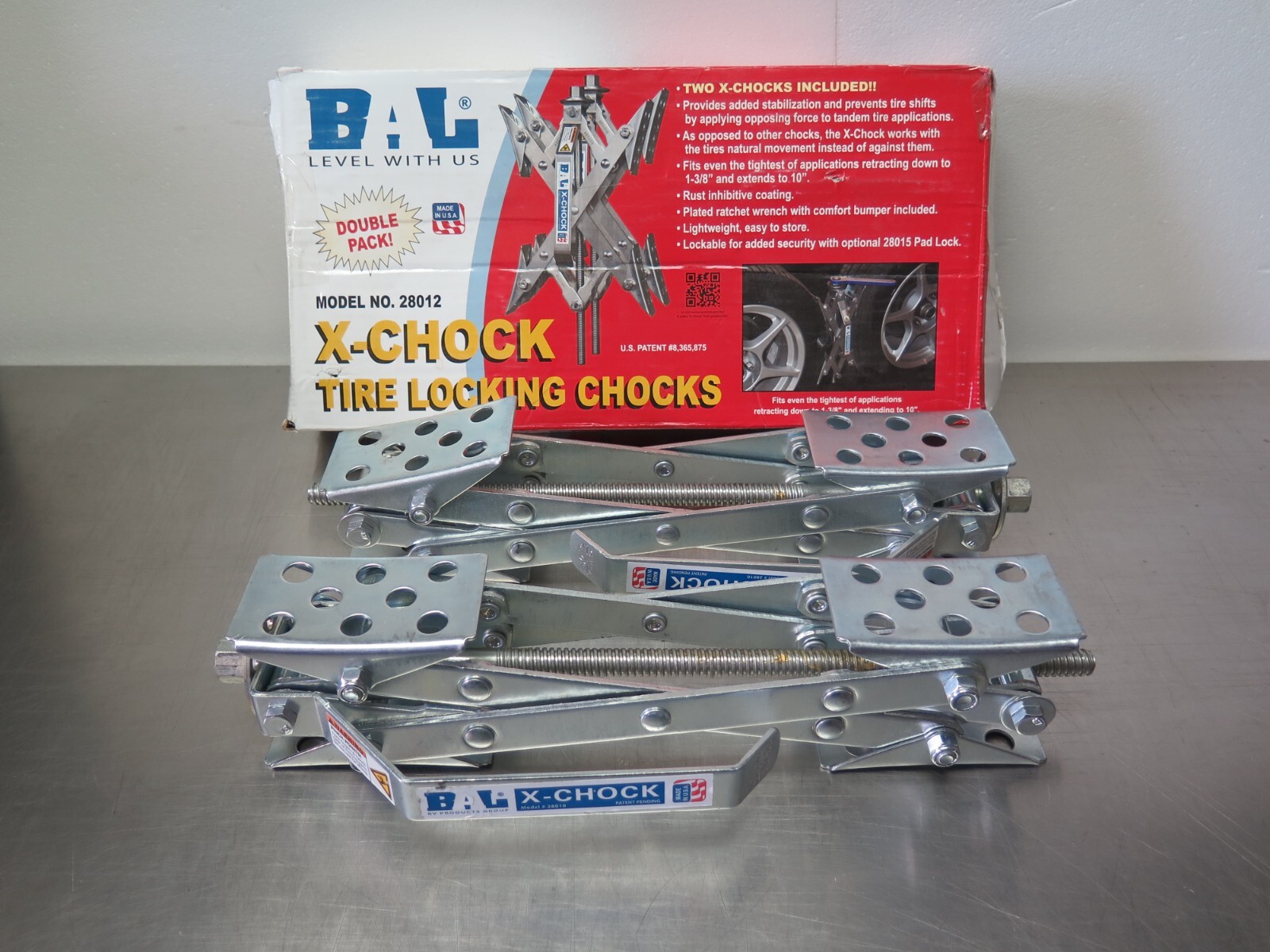 BAL RV 28012 X-Chock Wheel Tire Locking Chocks; Set of 2 *MISSING ...