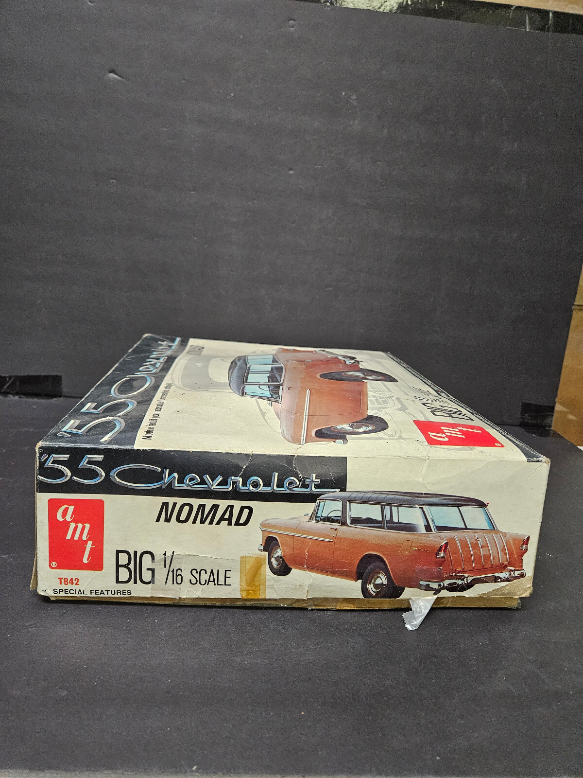 VINTAGE AMT 1/16 BIG SCALE 1957 '57 CHEVY NOMAD MODEL KIT T843 NEW OPEN ...
