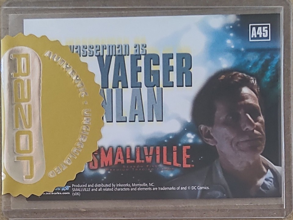2006 Inkworks Smallville Season 5 Jerry Wasserman Dr Yaeger Scanlan Uncirculated | eBay