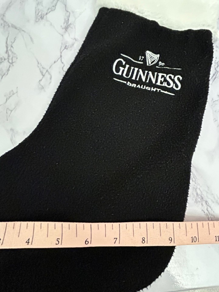 Guinness Christmas Stocking Black Fleece Men’s Gift Irish Beer Bar Pub ...
