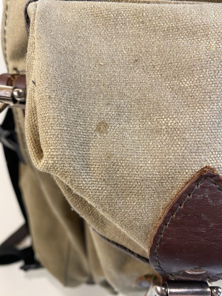 Duluth Pack Bushcrafter Waxed Canvas Khaki Canoe Pack | eBay