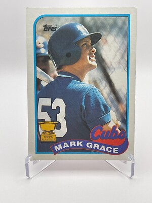1989 Topps Mark Grace All Star Rookie Cup #465 Cubs | eBay