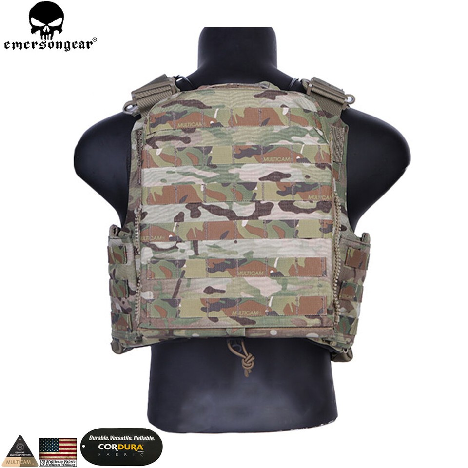 Emerson Tactical Vest CPC Load-bearing CAGE Plate Carrier Modular Molle ...