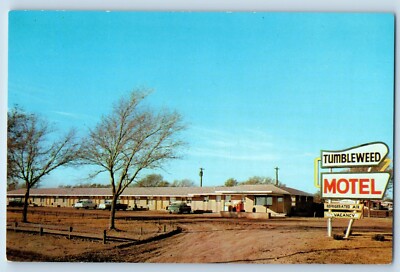 Liberal Kansas KS Postcard Tumbleweed Motel Phones Radio Tile Bath ...