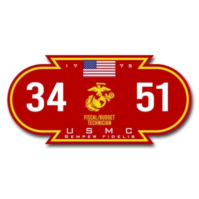 USMC 3451 MOS Decal - PriorService Decal - USMC Veteran Decal - USMC 3 ...
