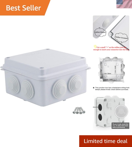 Durable IP65 ABS Plastic Junction Box - Dustproof Electrical Project ...