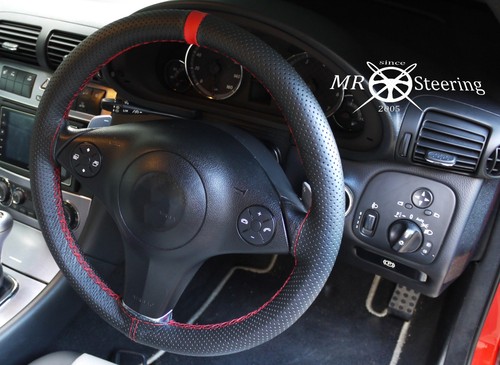 FOR MAZDA MPV 1999-2006 PERFORATED LEATHER STEERING WHEEL COVER WITH ...