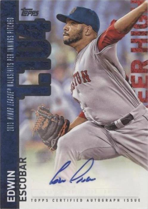 2015 Topps - Career High Autographs Edwin Escobar #CHA-EE (AU, RC) for ...