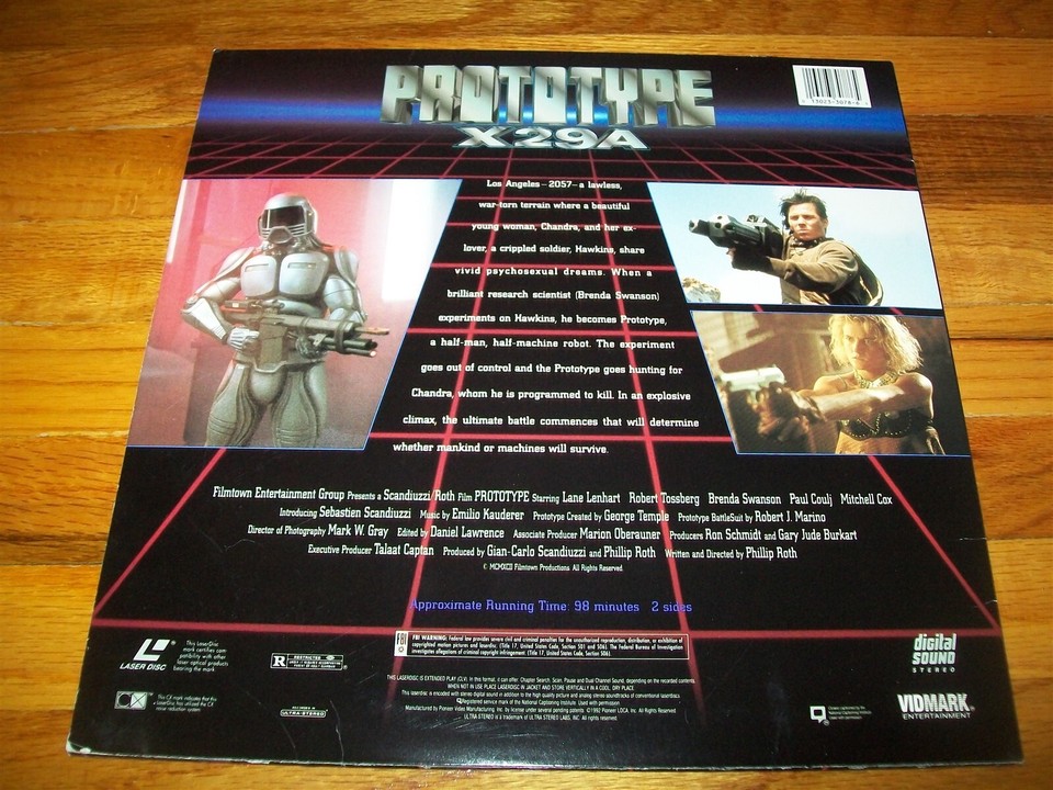 PROTOTYPE X29A Laserdisc LD VERY GOOD CONDITION VERY RARE GREAT SCI-FI FILM! | eBay