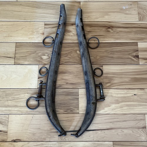 Vintage Wooden Iron Harness Hames Horse Collar 27” | eBay