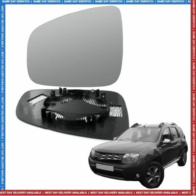 Left passenger side wing mirror glass for Dacia Duster 2014-2018 heated ...