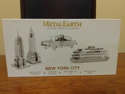 Metal Earth - New York City (2013) DIY steel sheets to four 3D models ...