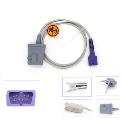 1 pcs Fit For Oximax Reusable Spo2 Sensor 9 pin Oximeter Pulse Probe | eBay