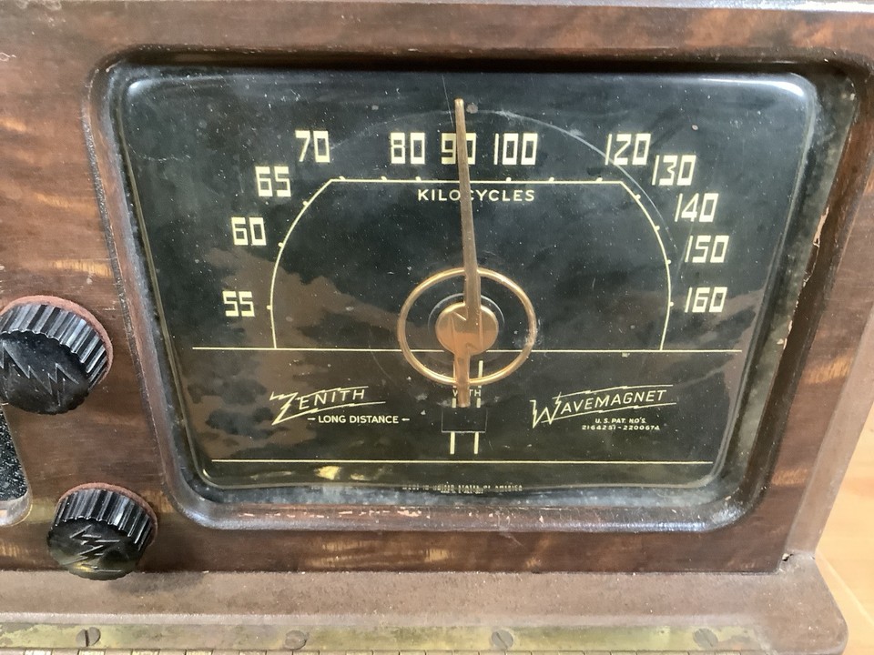 RARE 1941/1942 Zenith Model 6G601L ~ Portable Radio Sailboat Clipper ...