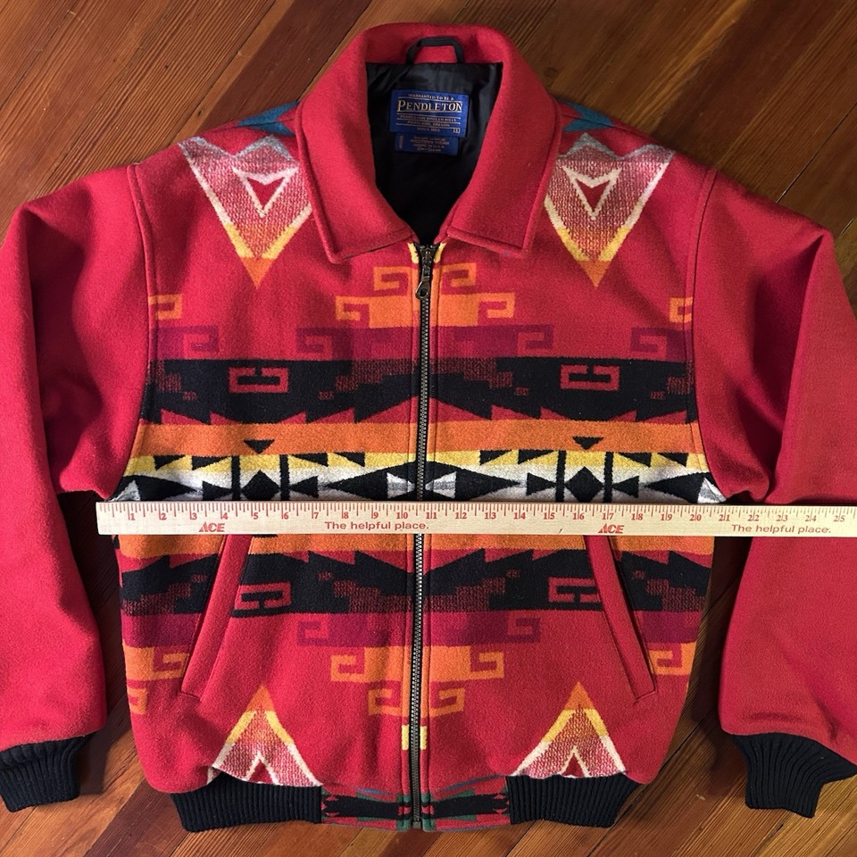 Vintage Pendleton Bomber Jacket Aztec Western | eBay
