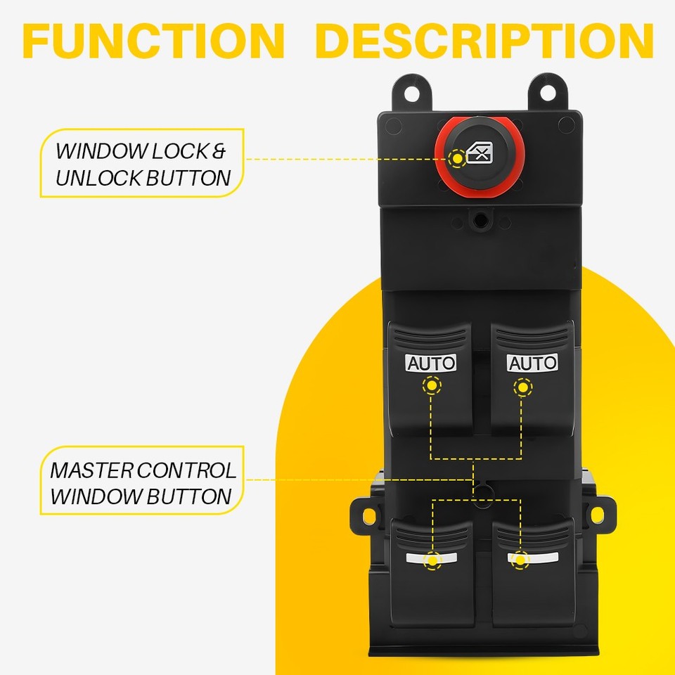 Fits 2007-2013 Acura MDX Door Power Window Master Control Switch 2PCS ...