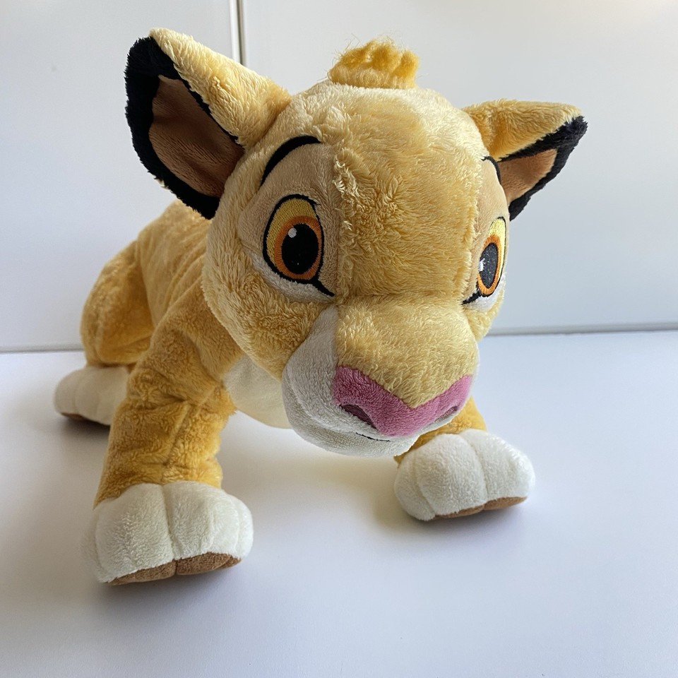 Disney Store The Lion King Simba Plush Young Cub Stuffed Animal Soft ...