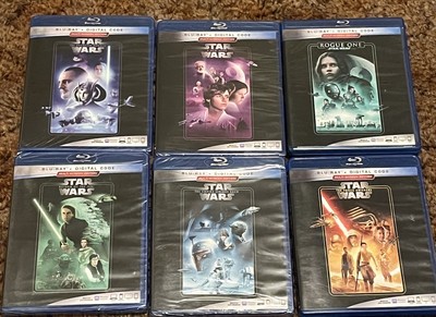 Star Wars Movie Collection, 6 Blu-rays- Most Sealed- Excellent ...
