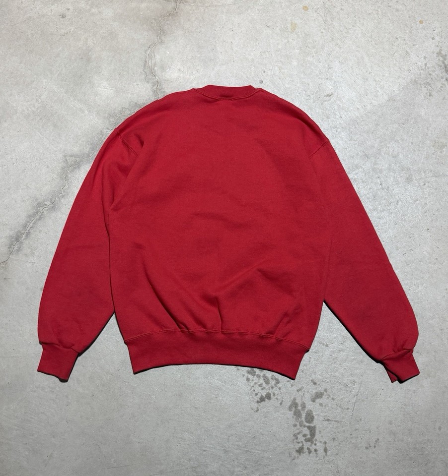 Vintage 80s Dana College Crewneck Sweater Size M Red College House ...