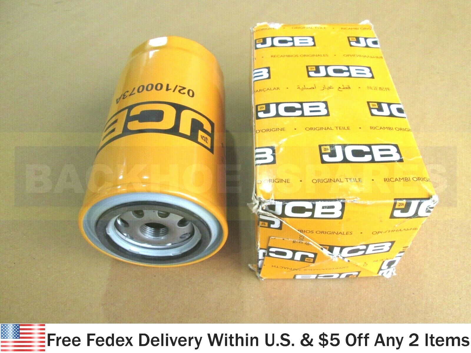 JCB PARTS - GENUINE JCB ELEMENT OIL FILTER (PART NO. 02/100073 02 ...