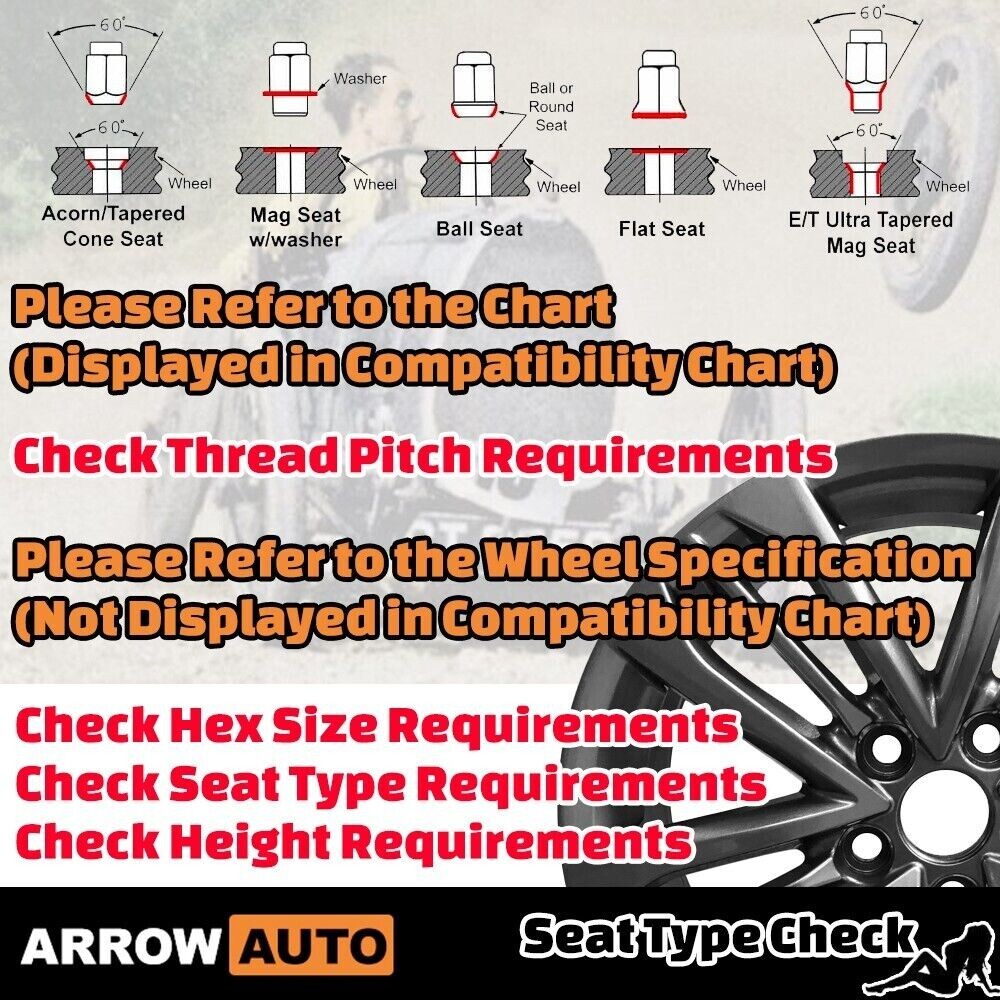 20 Chrome 6 Spline Lug Nuts For Toyota Lexus 12x1.5 Fits Camry Corolla ...