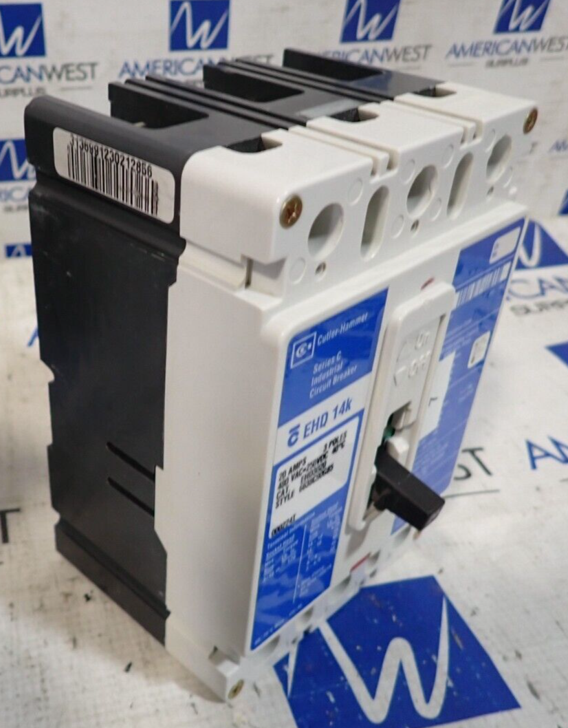Cutler-Hammer EHD3020 20 Amp 480 VAC 3 Pole Circuit Breaker - TESTED | eBay