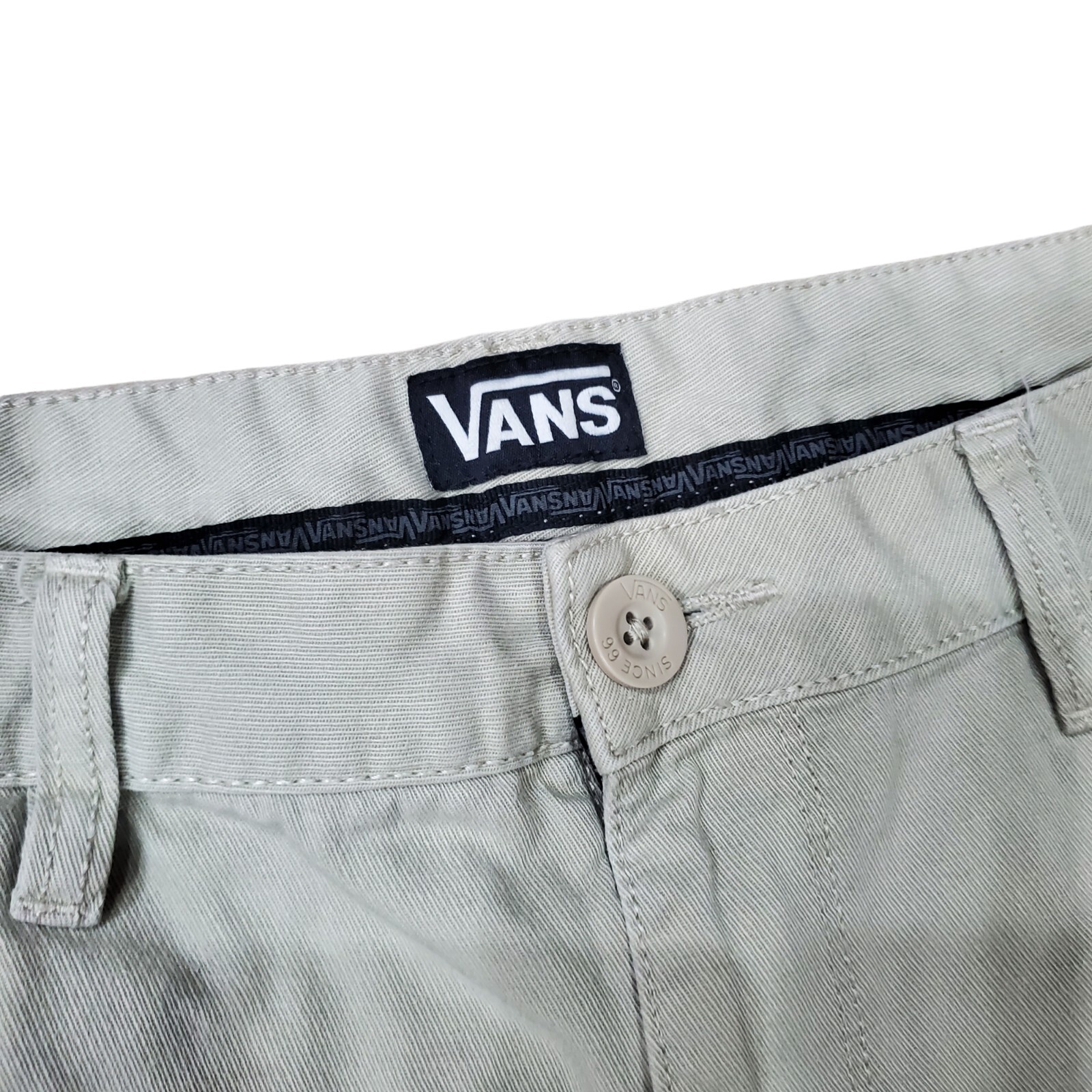 VANS Shorts OFF THE WALL Mens 38 Beige Board Outdoor Athleisure ...