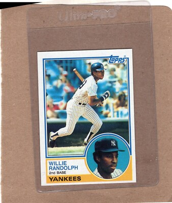 1983 Topps Willie Randolf New York Yankees - #140 Nr Mt | eBay