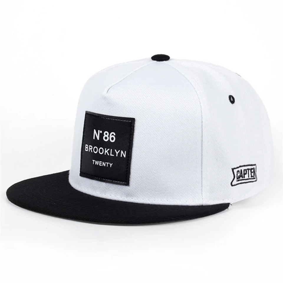 BROOKLYN Snapback Leather label N86 New-York Baseball Cap Adjustable ...