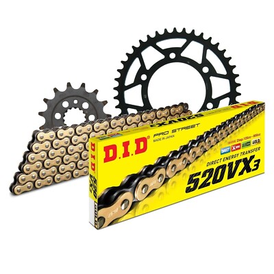 DID Motorcycle Chain Set Steel 520VX3 Rivet Link for Ducati | eBay UK
