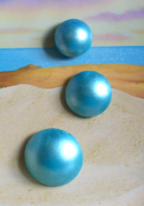 Aqua Pearl Bubbles Wall Plaques g/w Retro Vtg Mermaid Fish Bath Decor ...