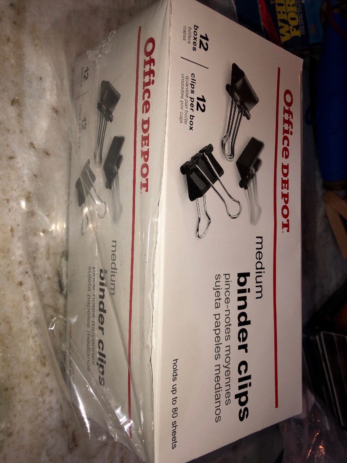 office depot medium binder clips 10 box 12 clips per box | eBay