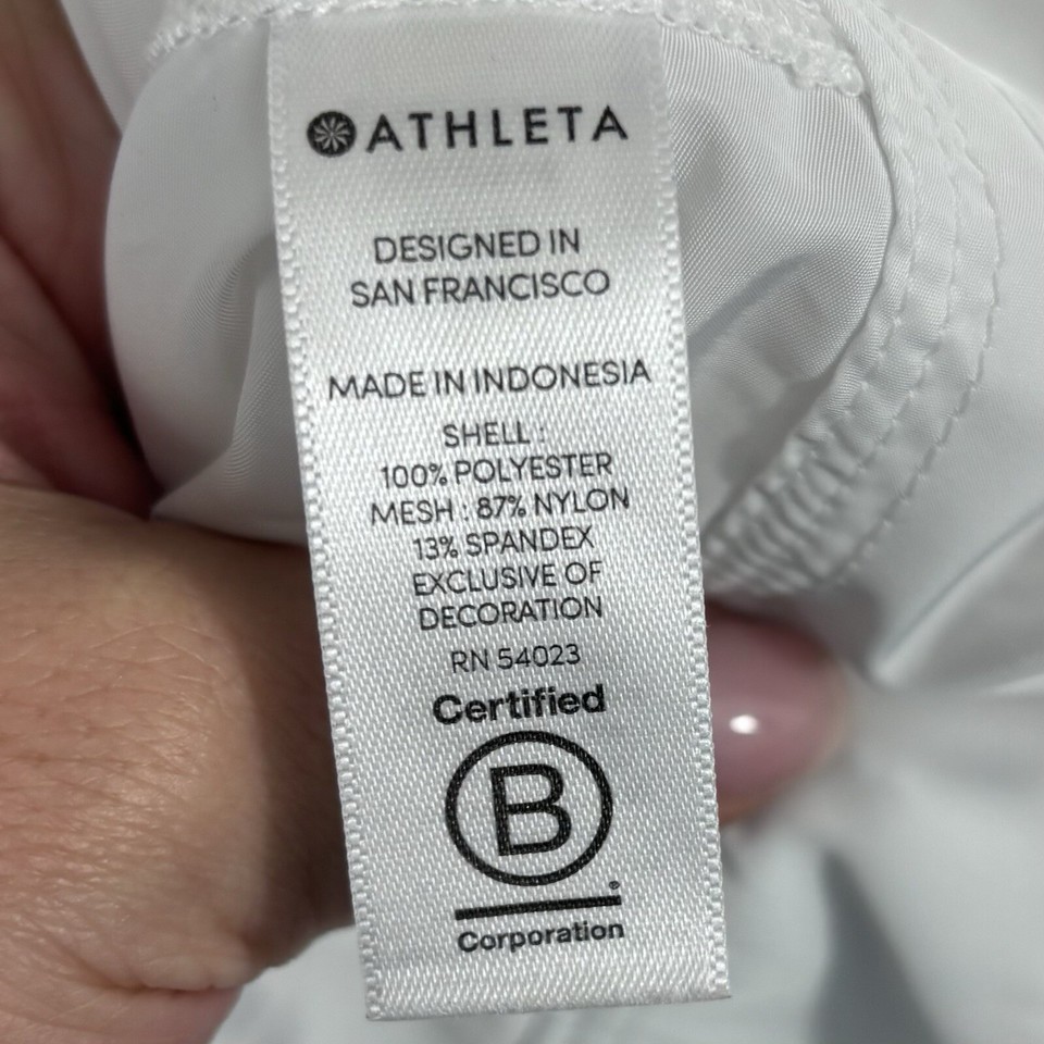Athleta Drip Drop Jacket Women's White Lightweight Windbreaker Size XS ...