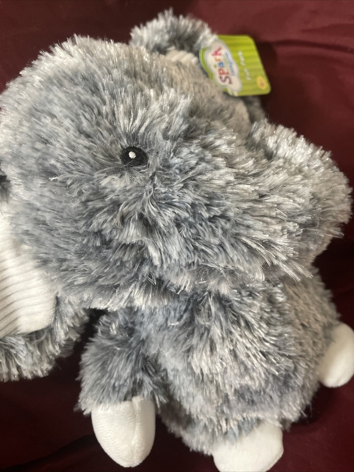 Spark Create Imagine Fur Pals Elephant Plush Crinkle Ears Rattle Gray ...