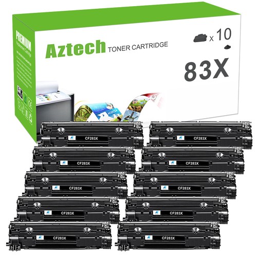 10PK CF283X 83X Toner Cartridge for HP LaserJet Pro MFP M225dn M201dw ...