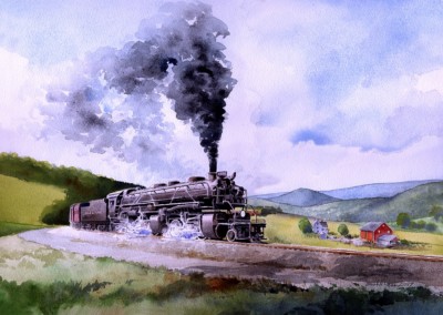 Former C&O 1309 Steam Locomotive Western Maryland Scenic Railroad Art ...