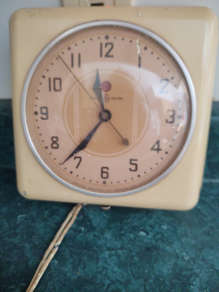 Vintage General Electric Wall Clock 1940, 2H08 | eBay
