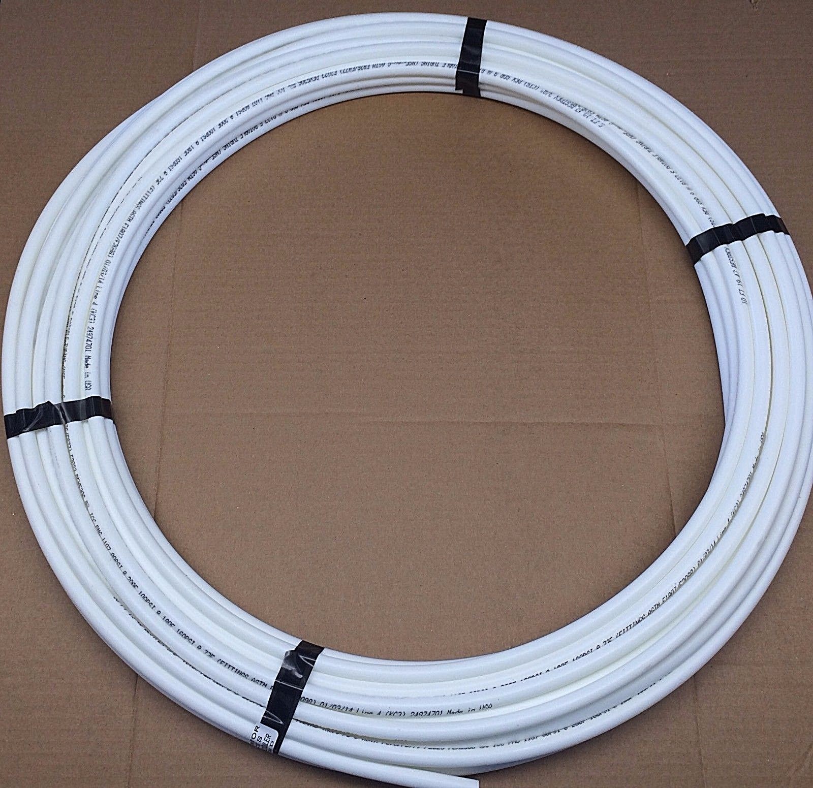 PEX RV Water Line Tubing 3/8" ID, 1/2" OD, WHITE (sold per 5 ...